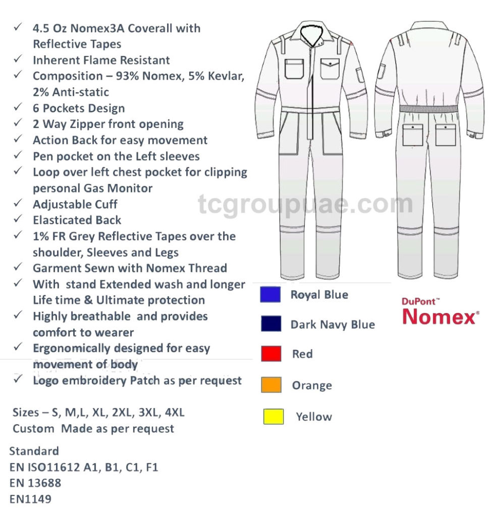 Savior Dupont Nomex Coverall - Custom Made Models Also Available